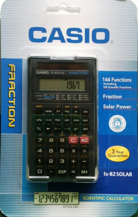 Casio - fx-82 Solar - - Calculatrice Scientifique - Casio fx82 Solar ...