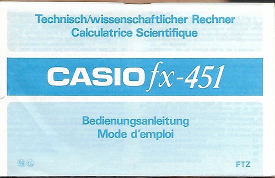 Casio - fx-451 - - Calculatrice Scientifique - Casio fx451 - Casio ...